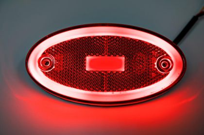LED Trailer Truck Caravan Side Marker lights Red Reflector